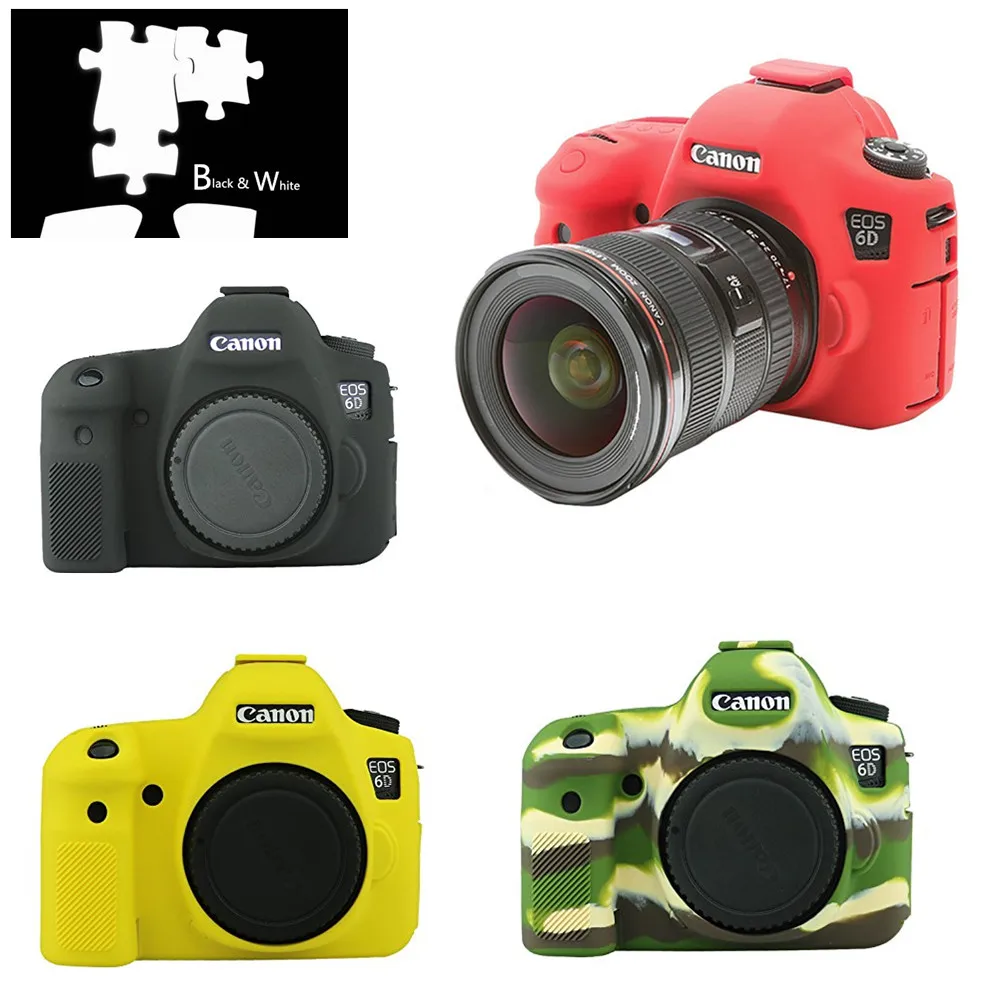 Silicone Armor Skin Case Body Cover Protector DSLR Camera Bag for Canon ...