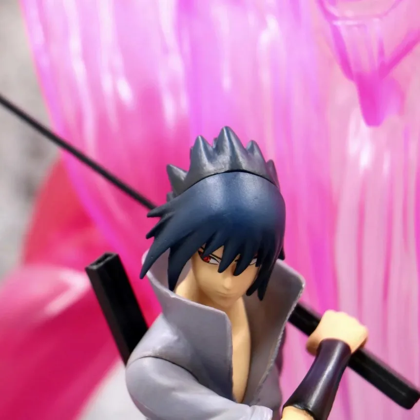 Anime 30CM Naruto Shippuden Uchiha Pink Sasuke Susanoo Tempestuous God ...
