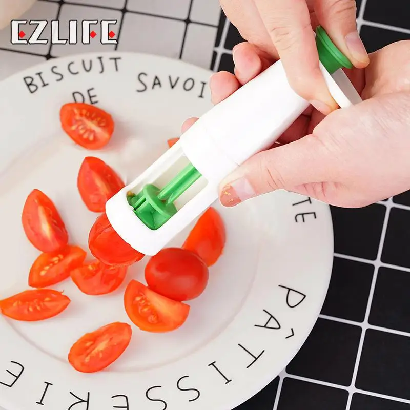 Kitchen Gadgets Grape Slicer Cutter Vegetable Fruit Slicer Cherry ...