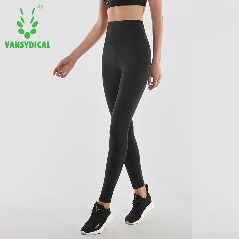 Vansydical High Waist Gym Yoga Pants Womens Hot Sweat Sports Pants