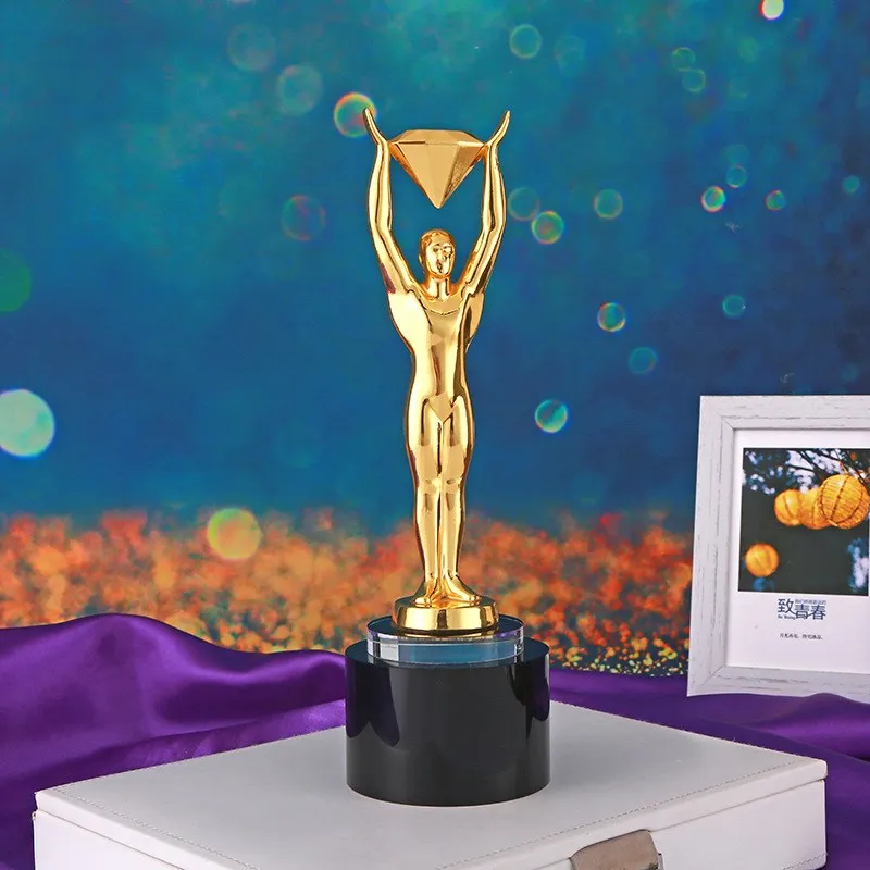 Decoração Para Casa Troféu De Metal Troféu De Ouro Ornamentos De Mesa ...