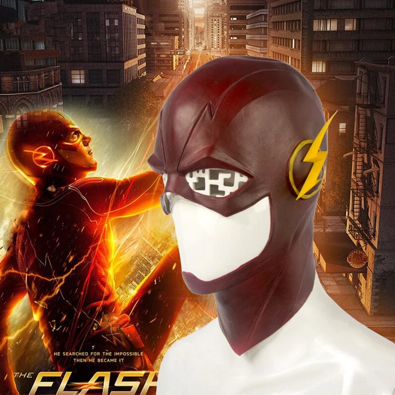 Justice League Superhero Movie Speester The Flash Mask Cosplay ...