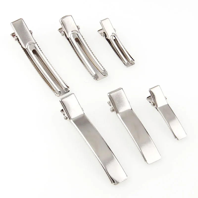 Новинка 20 шт. пустые Серебристые плоские металлические однозубные ...