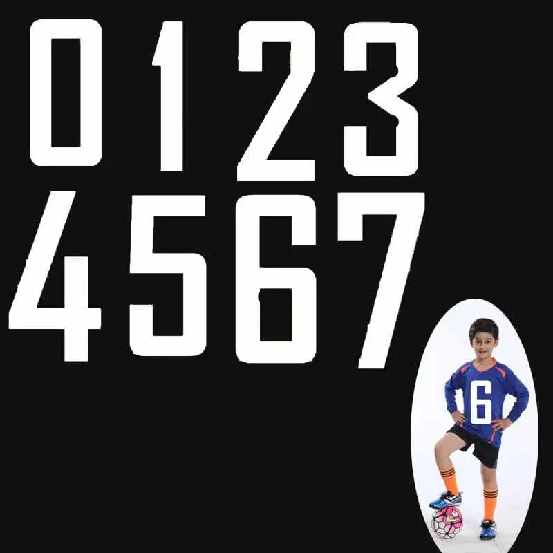 Prajna Alphabet Number Arabic Patch White Diy Accessories Big Patch Tag ...