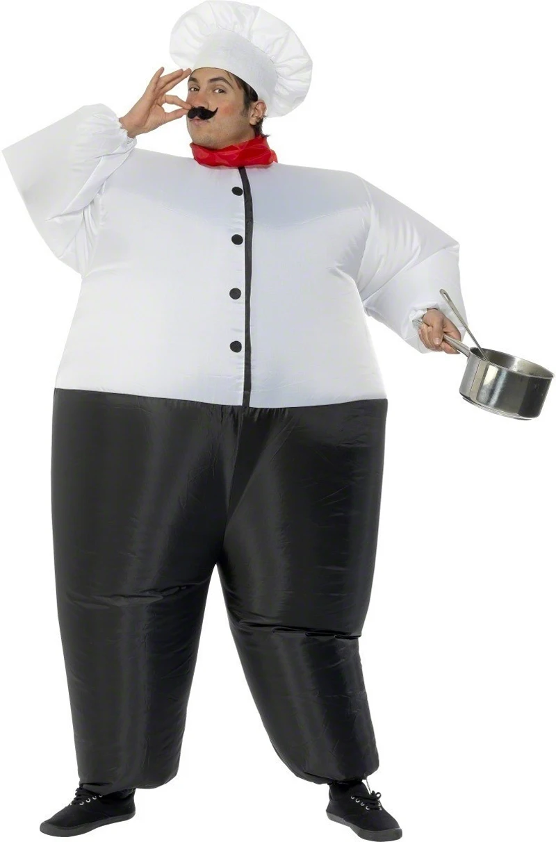Buy Carnival Cosplay Adult Chub Chef Cook Inflatable Chef Blow Up Color Full