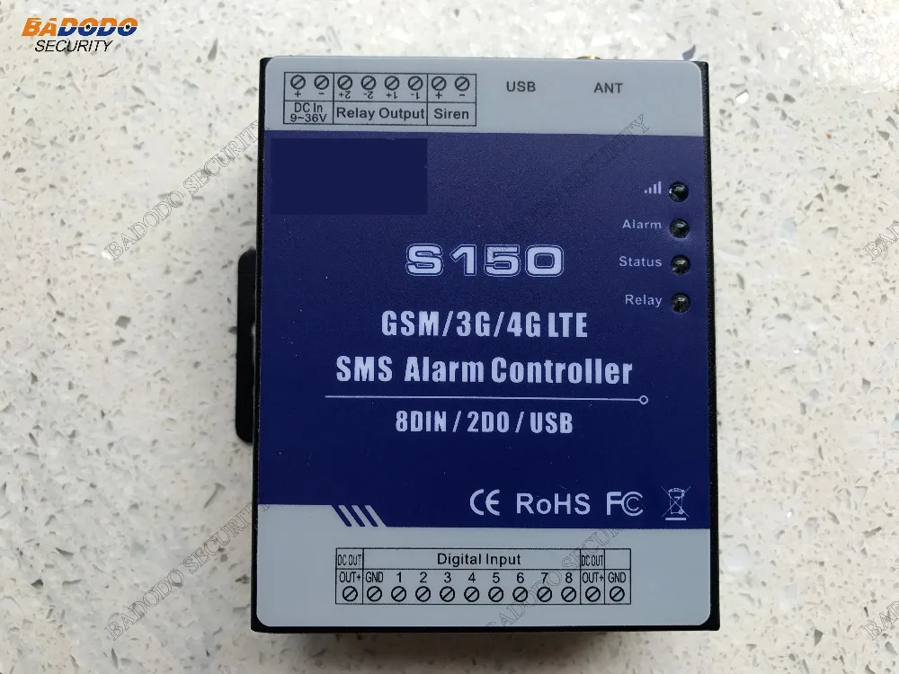 S150 GSM/3G/4G SMS alarm Controller used for GSM Access Control System ...