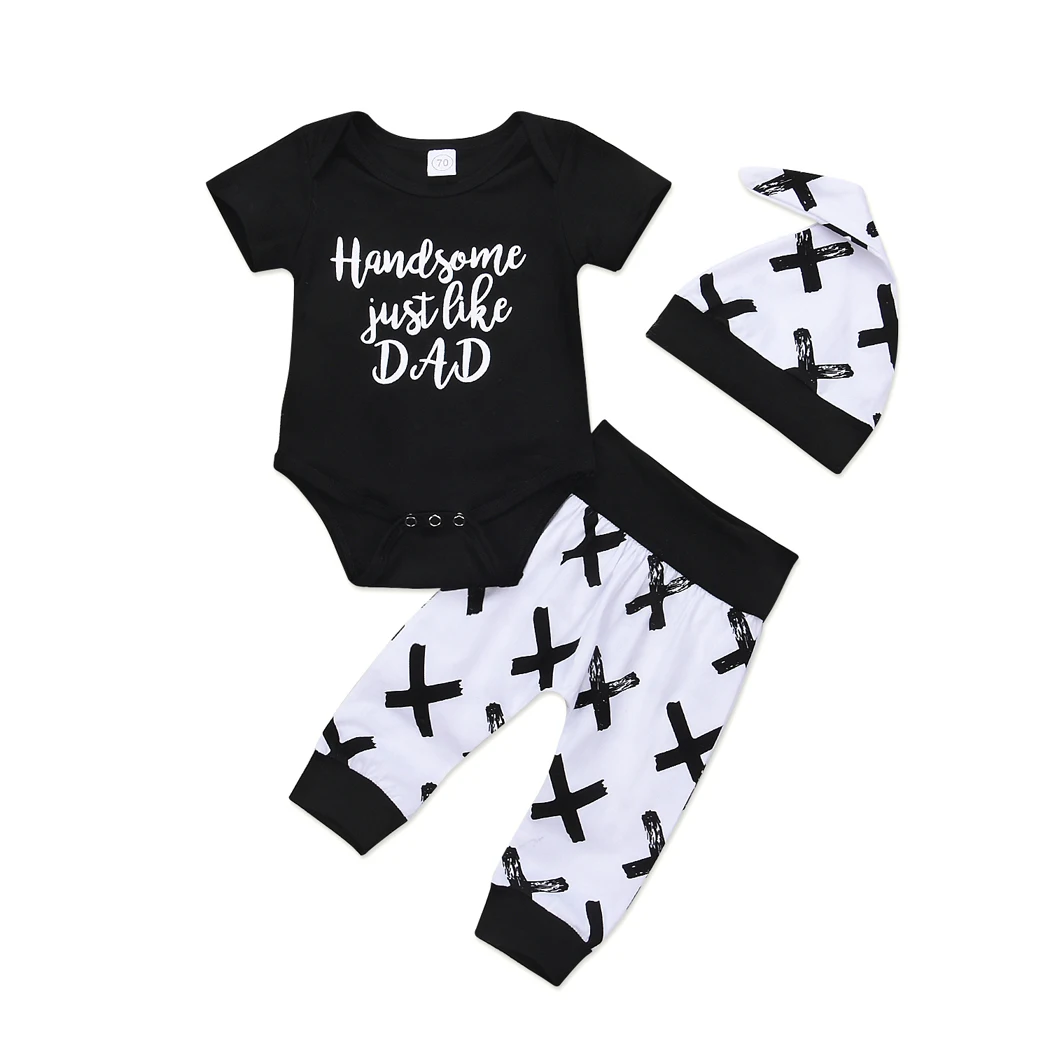 3Pcs Newborn Baby Boy Clothes Sets Romper Letter Printed Tops Long 3pcs-newborn-baby-boy-clothes-sets-romper-letter-printed-tops-long