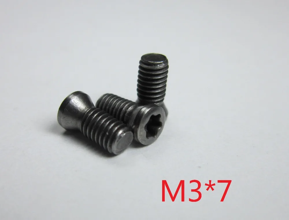50pcs M3*7mm Insert Hexagon Torx Screw for Replaces Carbide Inserts CNC ...