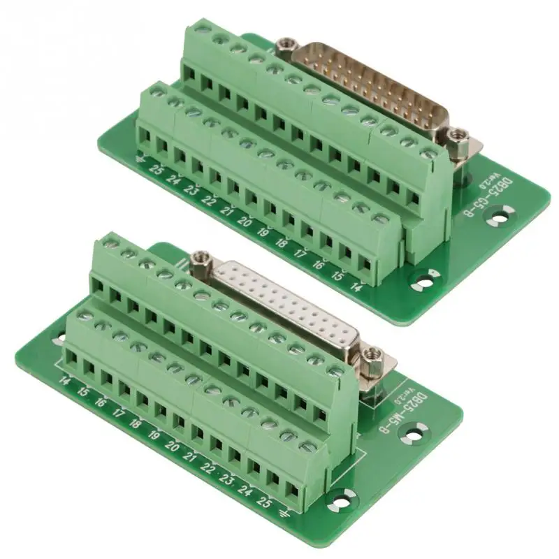 DB25 DIN Rail Mount Interface Module Connector Terminal Breakout Board ...