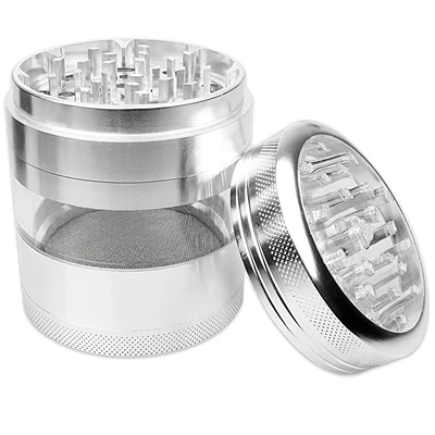 XL Herb Grinder PRO - Metal, Huge 63 x 76mm Size with 4 Layers in 4 ...