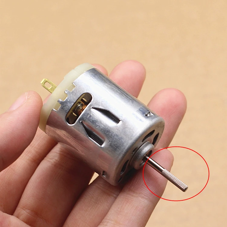 360 DC motor 14.4V 4500rpm 36v DIY motor Knurled shaft
