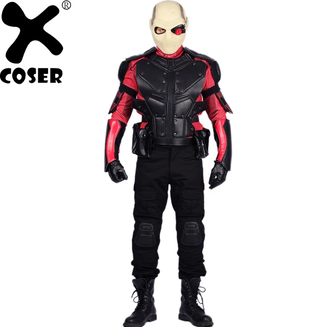 Xcoser Suicide Squad Deadshot Electronic Eye Gun Sight Patch Light Up