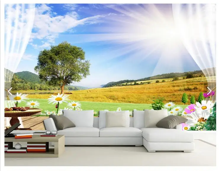 3D photo wallpaper custom 3d wall mural wallpaper Rural pastoral ...