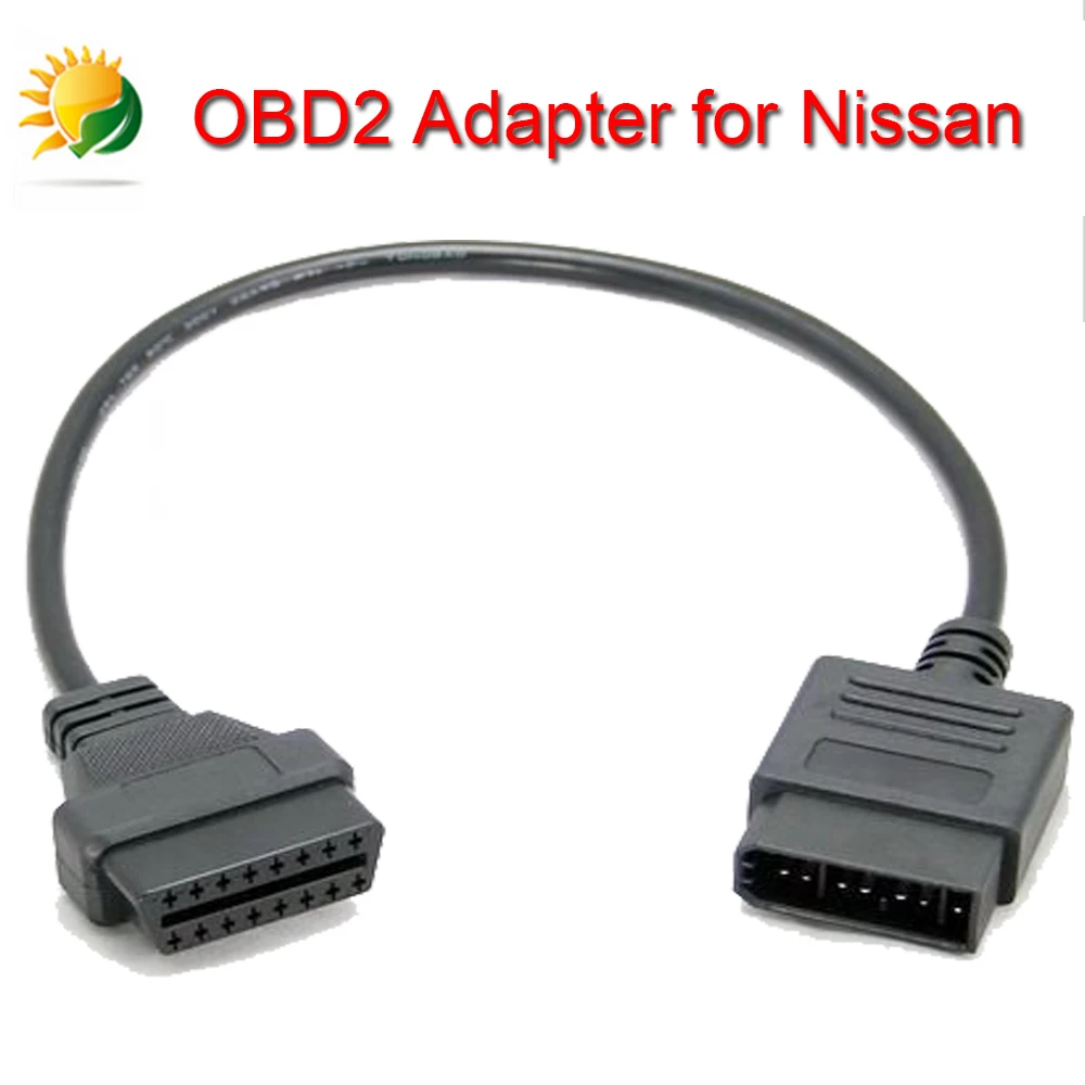 OBD Diagnostic Cable For Nissan 14Pin to 16pin Connector Adapter OBD1 ...