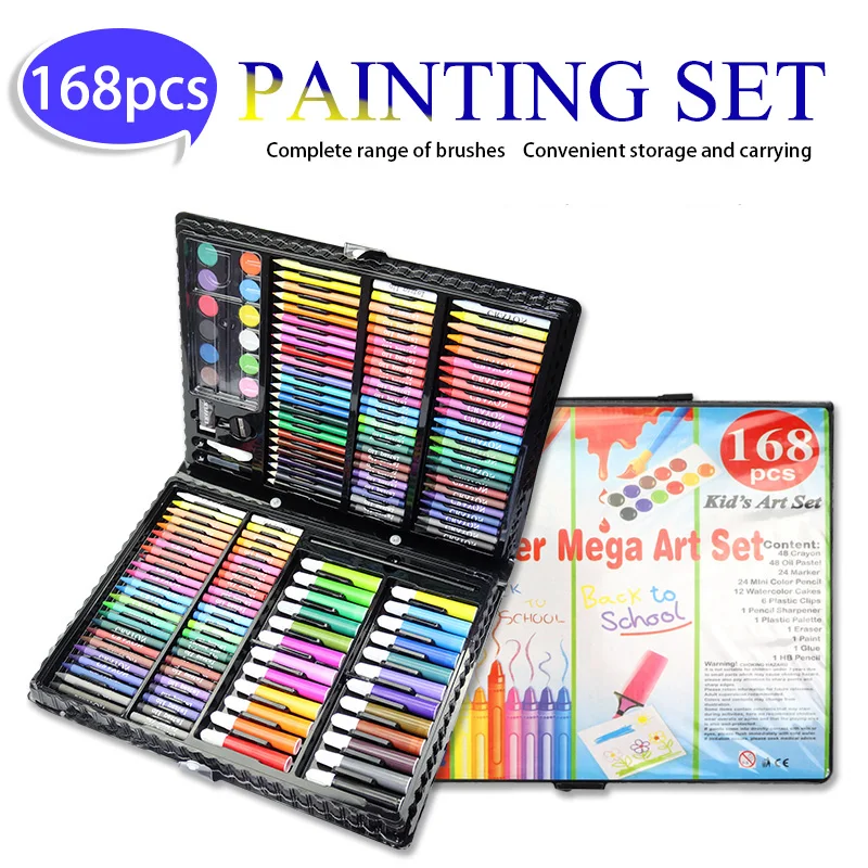168Pcs-Kids-Art-Set-Painting-set-Children-Drawing-Set-Water-Color-Pen ...