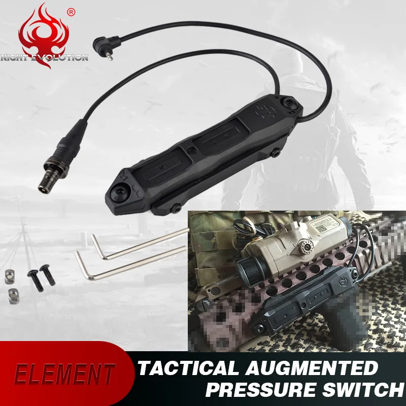 Airsoft Element Tactical Flashlight PEQ Pressure Switch PEQ Double ...
