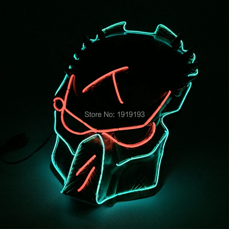 Película de depredadores máscara con temática para fiesta Led, Cosplay ...