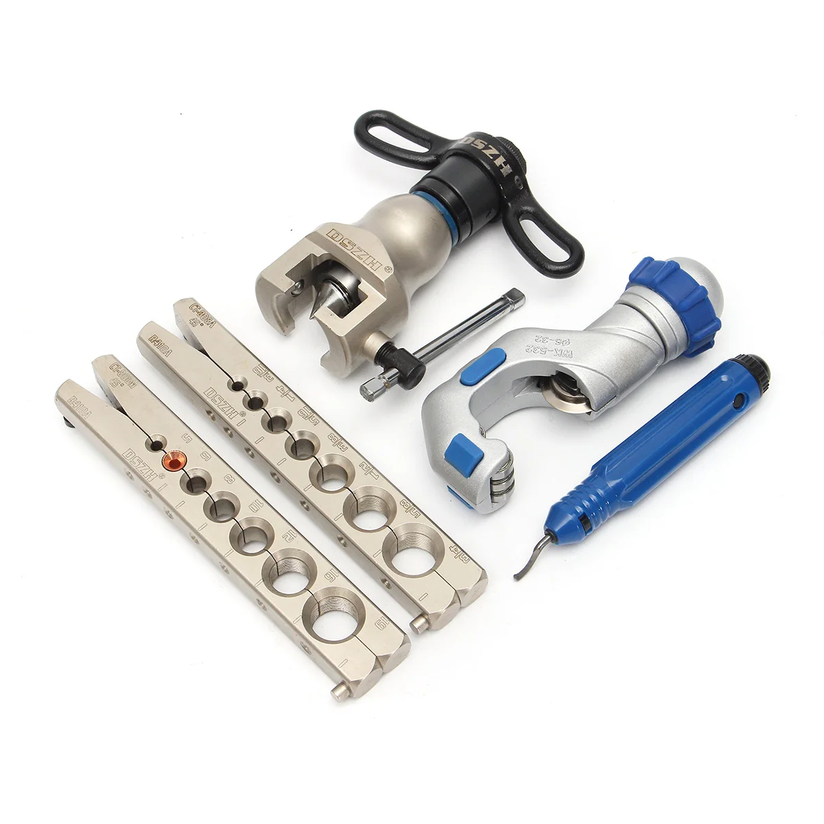 5-19mm Ratchet Flaring Flare Refrigeration Eccentric Tool Kit Cone+Pipe ...