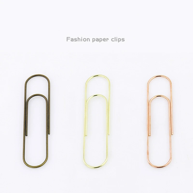 100mm Super Large Paper Clip Electroplating Imitation Gold Rose Gold ...