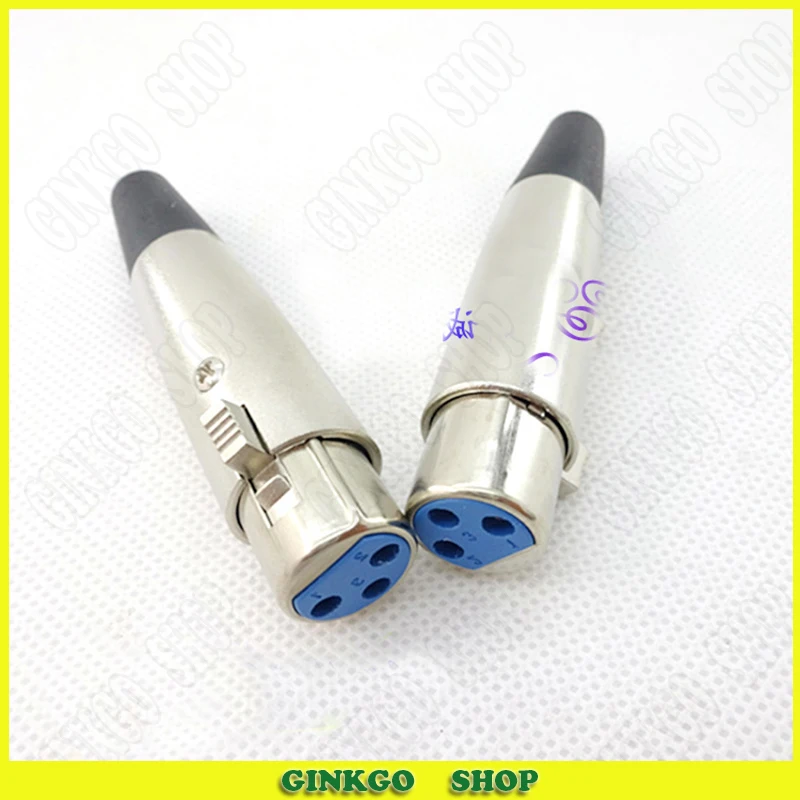 5pcs/lot Taiwanese Type XLR Female Jack K3P 3 Pin Microphone Connector ...