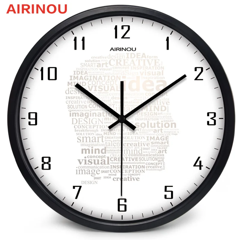 Airinou Smart Idea Study Wall clock, Laboratory clock, A Thinker ...
