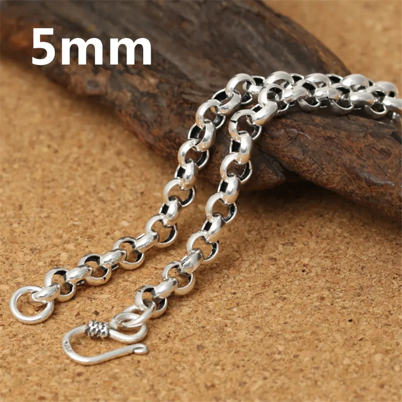 925 Sterling Silver Mens Rolo Chain Necklace Belcher Chains 5mm 18" 20 ...