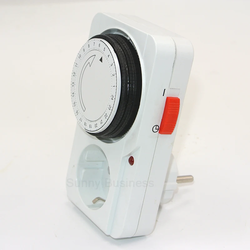 EU Plug Mechanical Timer Hour Counter Meter Chronometer Handheld 24 ...