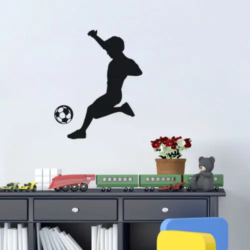 Life Size Football Player Silhouette Wall Decal