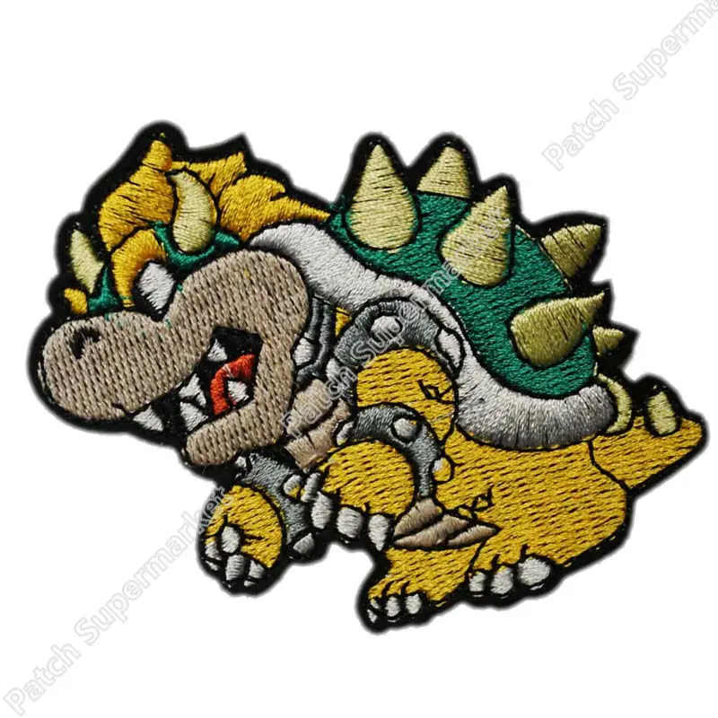 3" SUPER MARIO BROTHERS BOWSER NINTENDO LOGO Uniform Movie TV Series ...