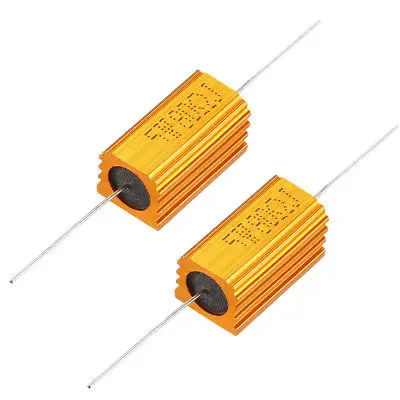 2-Pcs-Aluminum-Case-Resistor-5W-80-Ohm-Wirewound-for-LED-Replacement ...