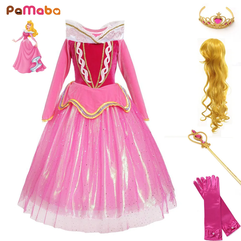 PaMaBa/костюм Спящей красавицы; платье принцессы для девочек; детский ...