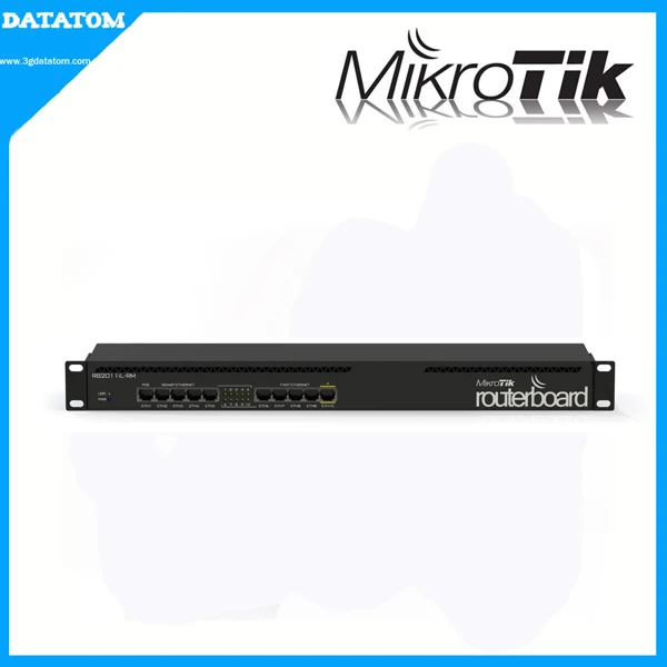 Free delivery Mikrotik RouterBOARD RB2011iL RM ROS Router For SoHo 1U router supports Gigabit ...