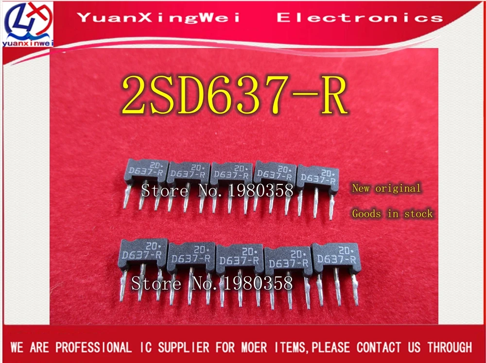 20PCS New Original 2SD637-R 2SD637R 2SD637 D637 D637-R,Silicon NPN ...