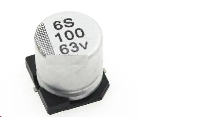 50pcs 63V100UF 10X10mm, aluminum electrolytic capacitor 100UF/63V ...