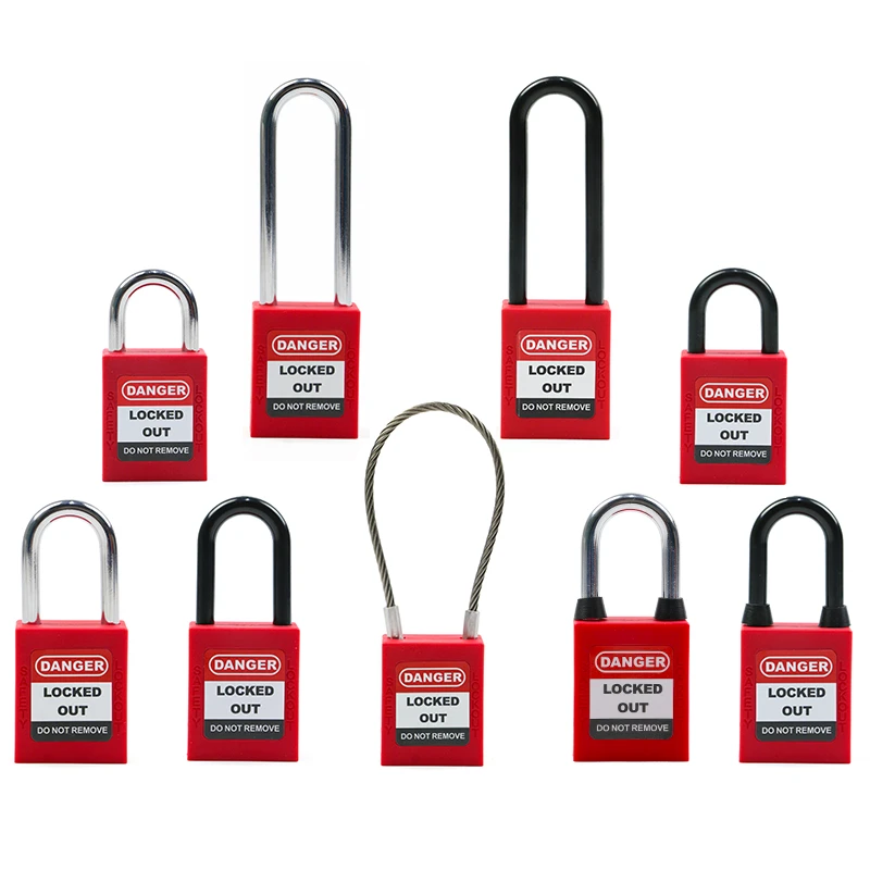 Lockey Security Steel Nylon Shackle Safety Padlock Lockout Tagout With ...