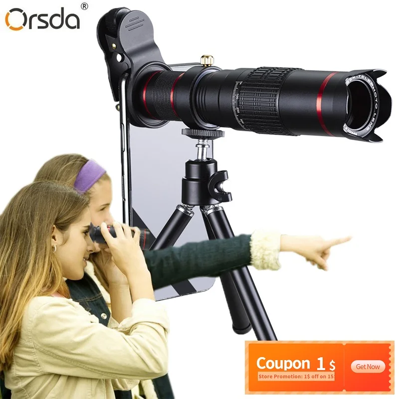 Orsda HD Teleskop Ponsel 4K 22x Zoom Lensa Tele Eksternal Smartphone ...