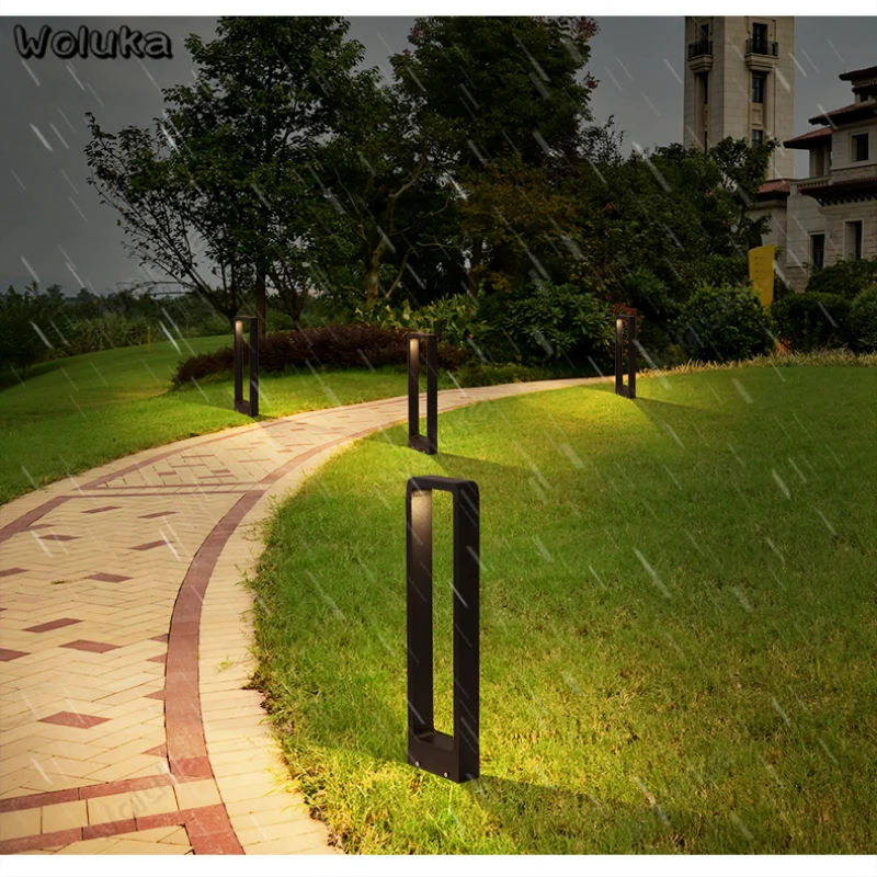 LED-Projection-Light-column-lamp-outdoor-waterproof-Lawn-garden-modern ...
