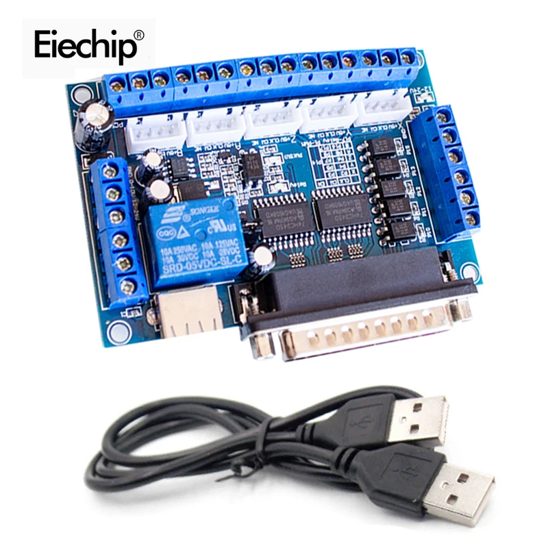 Upgraded 5 Axis CNC Interface Adapter Breakout Board For Stepper Motor ...