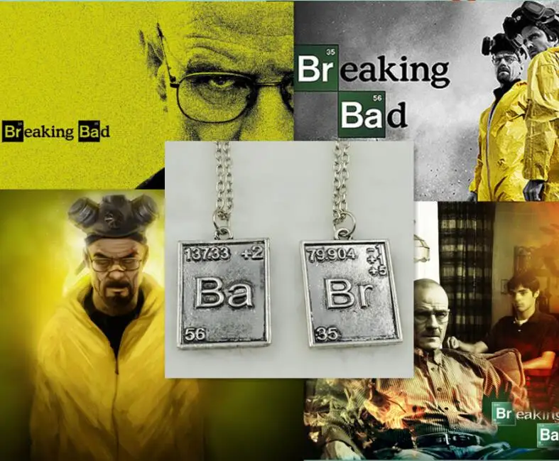 Couple Necklace Trajes Mucho BReaking BAd BR BA Simbolo Quimico ...