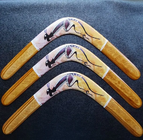 Free Shipping 24cm Wing Length Right Hand Wooden Boomerang Outdoor Fun ...