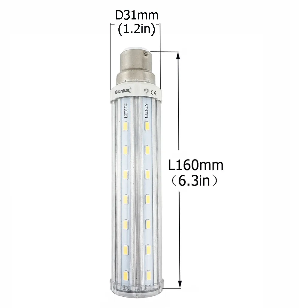 LED B22 Light Bulb 10W 15W Bayonet LED Corn Bulb 110V 220V B22 Base ...