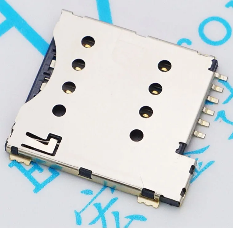 100pcs Small 6pin Sim Small Mobile Phone Sim Card Micro Card Seat ...