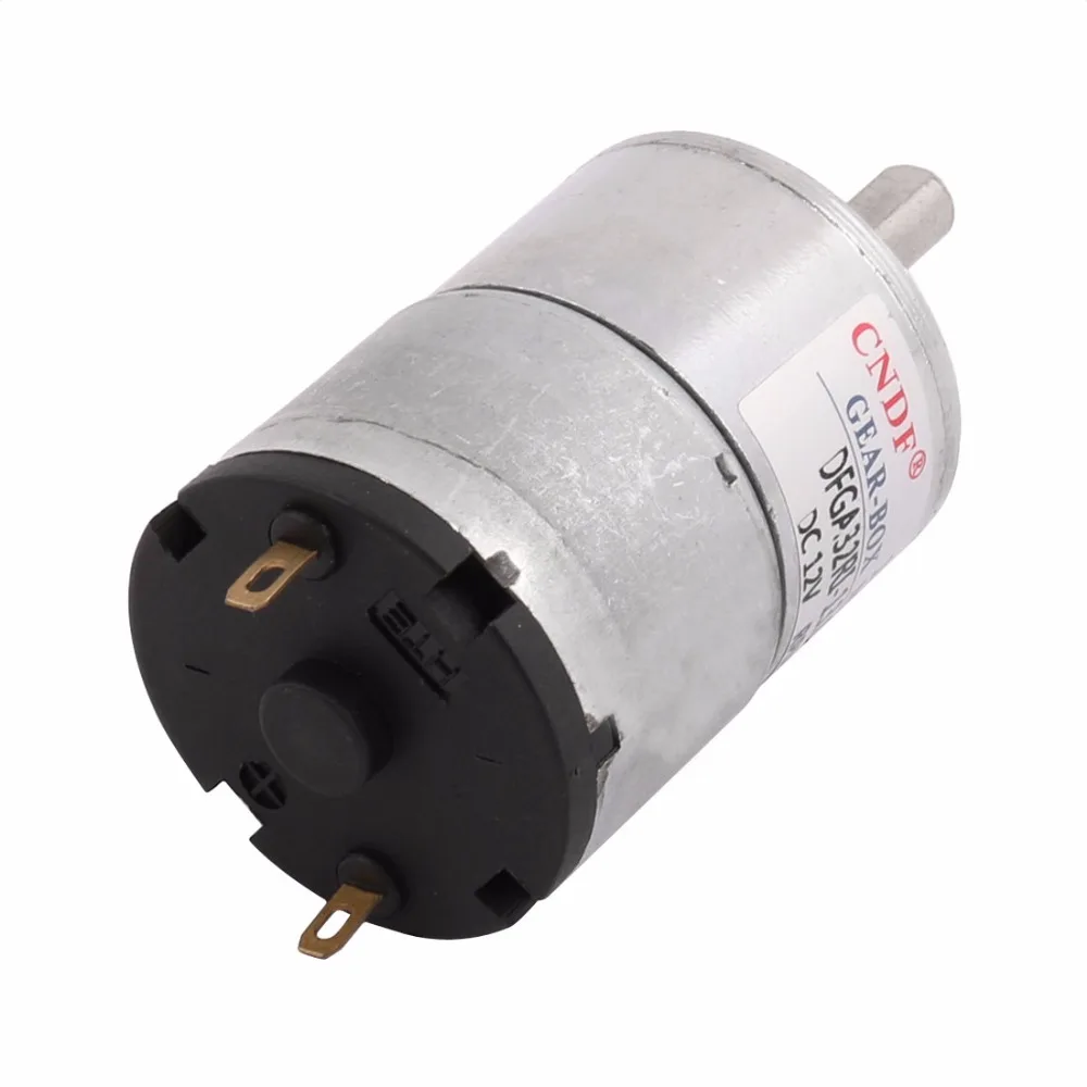 Uxcell Newest 1 Pcs DC 12V 500RPM 6mm Dia Shaft Speed Reducing Gearbox ...