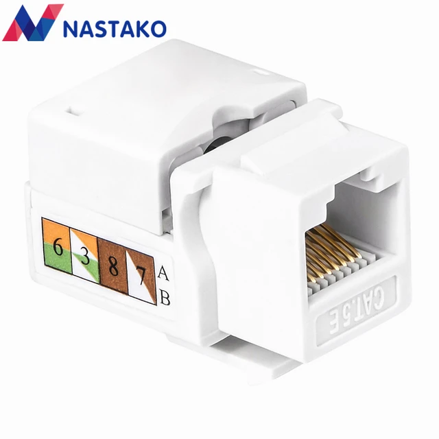 NASTAKO Cat5 CAT5E UTP network module Tool Free RJ45 connector ...
