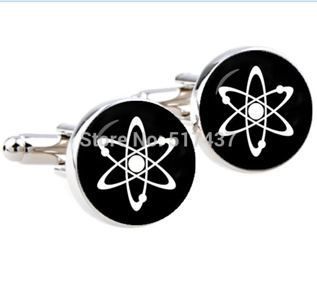 1 Pair 16mm Fashion Cufflinks Atom Cufflinks Quantum Physics Handmade ...