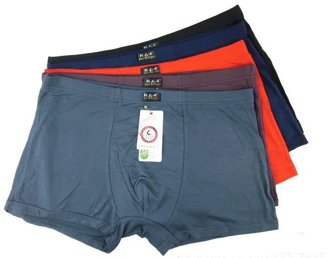 Free shipping Men's boxer shorts 95% bamboo fiber Men's Sexy Underwear ...