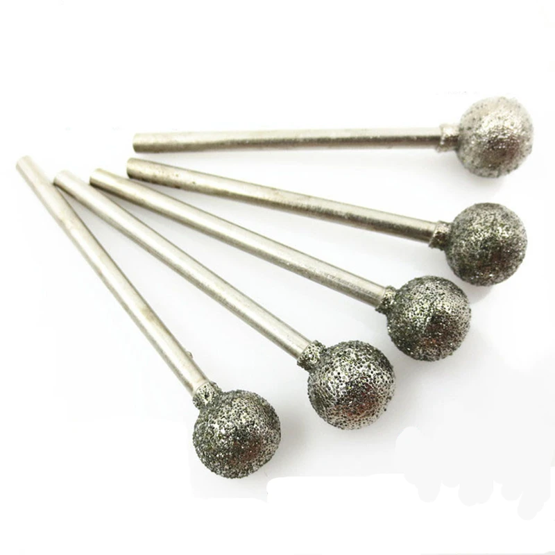 50 unids/lote 2.35mm Mandril F Diamond Grinding Burr drill bits ...