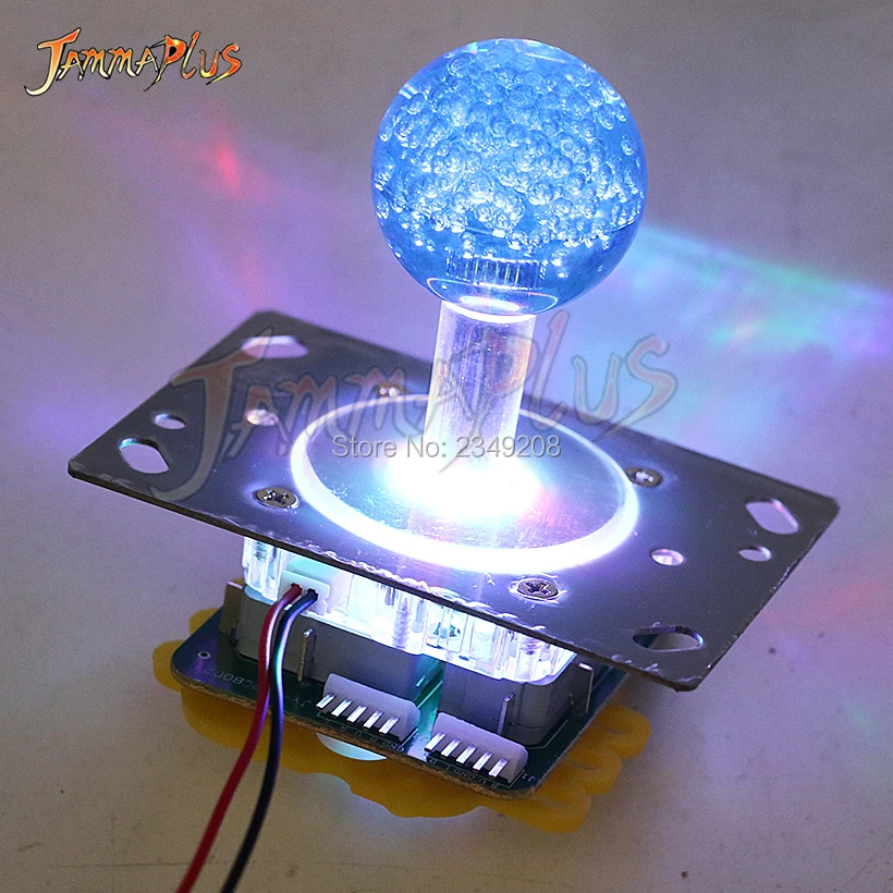 Arcade Led Joystick With Crystal Babble Ball Top 7colors Illuminated ...