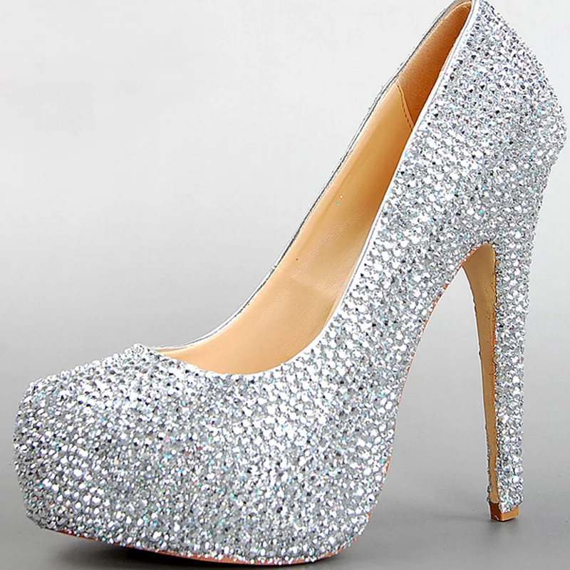 chaussures soiree femme argente