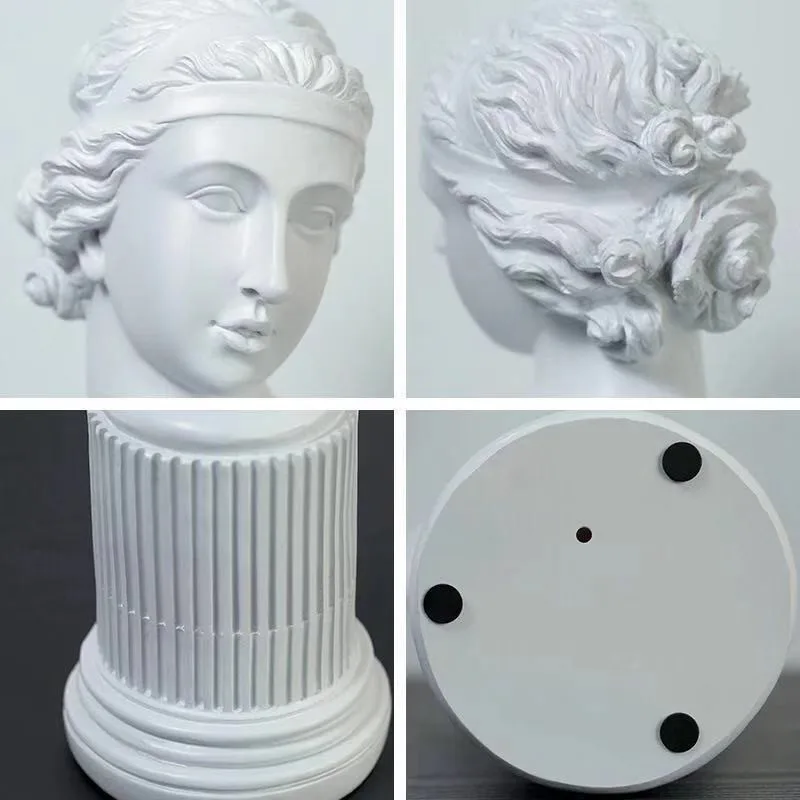 Nordic Modern Goddess Large Resin Bust Statue Classic People Figurines ...